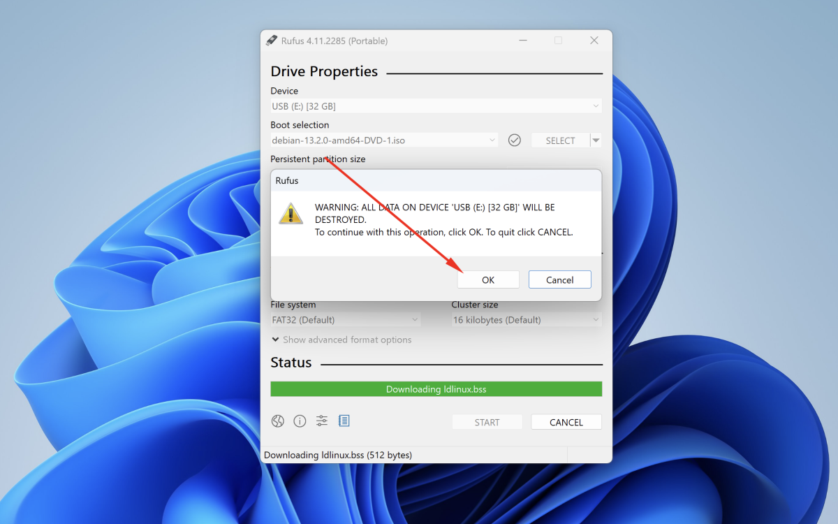 How to Create Bootable USB Installer for Debian 13 - Devtutorial